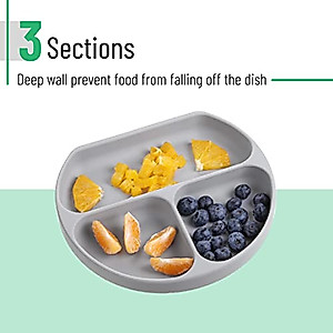 Mr. Pen- Silicone Suction Plates for Toddlers, Baby, Kids, with Suction