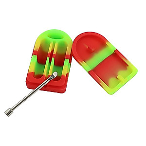 TZY 6ml (6Pcs) Silicone Container For Wax Non-Stick Food Grade Small Popsicle Silicone Jars Multi Use Silicone Storage Containers