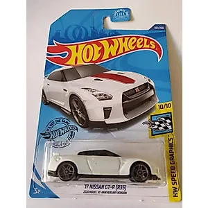 Hot Wheels 2020 Hw Speed Graphics '17 Nissan GT-R [R35], 137/250 White