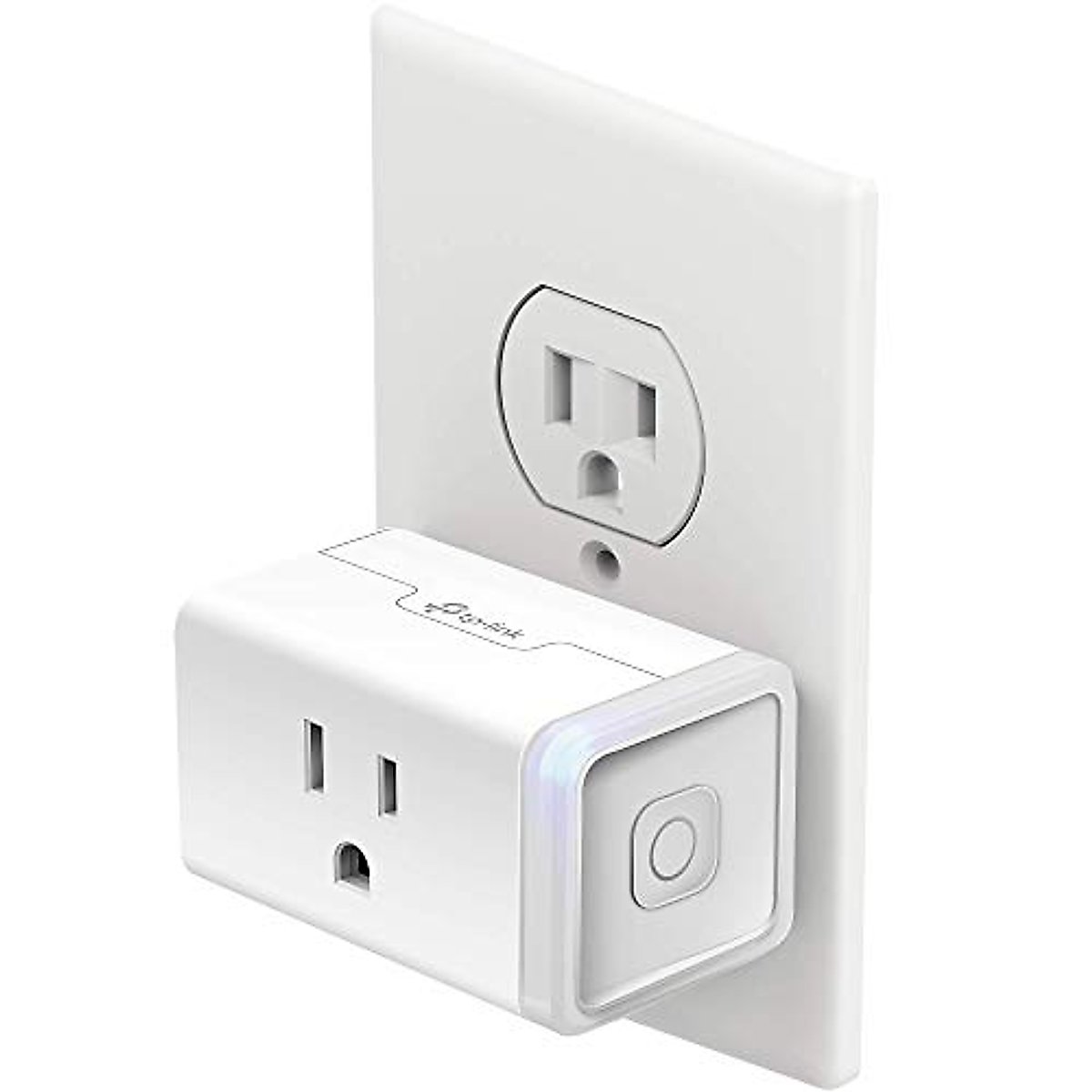 Kasa Smart Plug Mini with Energy Monitoring, Smart Home Wi-Fi Outlet Works with Alexa, Google Home & IFTTT, Wi-Fi Simple Setup, No Hub Required (KP115), White – A Certified for Humans Device