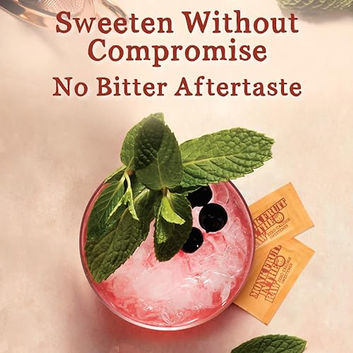 Monk Fruit In The Raw Sweetener Packets, 200 Ct, Keto Certified Monk Fruit Sweetener Packets, Zero Calories, Zero Net Carbs, Non-GMO Project Verified, Vega, Low Glycemic Index