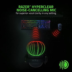 Razer BlackShark V2 X USB Wired Esports Gaming Headset: 7.1 Surround Sound - 50mm Drivers - 240g Lightweight Build - Noise Cancelling Mic - Hybrid Memory Foam Cushions - Long Lasting Comfort - Black