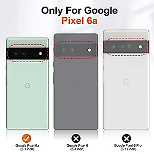 JAME for Google Pixel 6A Case 6.1" 2022 with Screen Protector [2 PCS], Shockproof Bumper Case for Google Pixel 6A Case for Women & Men, Pixel 6A Case with Magnetic Ring Holder Kickstand, Purple