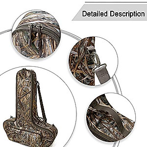 MYDAYS Soft Crossbow Case,Camo Padded Archery Bow Carrier Bag with Backpack Straps for Outdoor