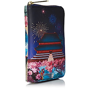 Loungefly Disney Mulan Castle Zip Around Wallet Mulan One Size