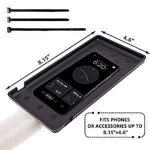 ADOTBLOB Upgraded Phone Holder for Peloton Bike Phone Mount Bracket Holder Sports for Peloton Phone Mount Peloton Handlebar Stable Anti-Slippery Phone Holder Compatible Peloton Accessories