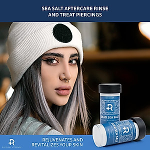 Recovery Piercing Aftercare Sea Salt From Dead Sea - All Natural, Soothing Healing Saline Solution
