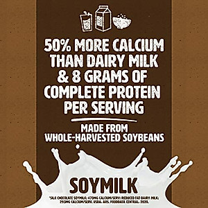 Silk Shelf-Stable Soy Milk Singles, Chocolate, Dairy-Free, Vegan, Non-GMO Project Verified, 8 Fl oz (Pack of 18)