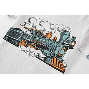 Little Boys Pajamas Shorts Set for Toddler Summer Clothes Planet Dinosaur Sleepwear 100% Cotton 2 Piece Kids Pjs Size 5t