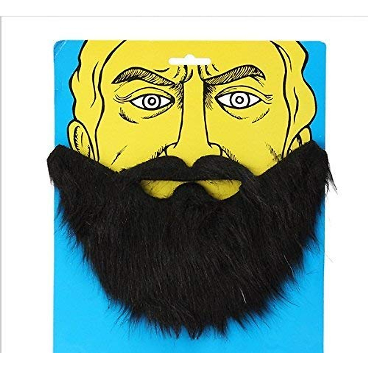 VIGUEUR Mustaches - 2PCS Costume Party Male Man Fake Beard Mustache Black