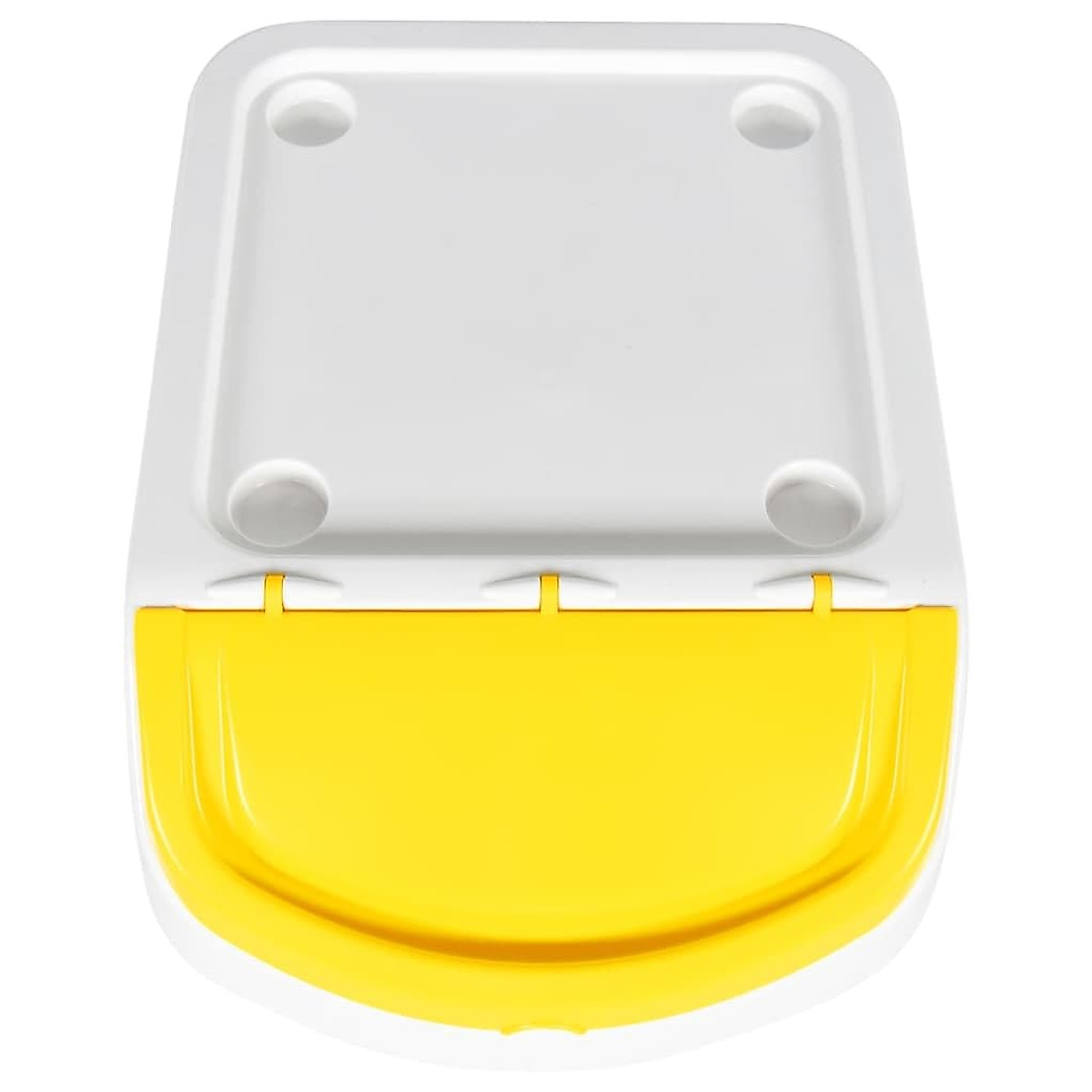 vidaXL 3-Piece Stackable Waste Bins with Detachable Lids, White Polypropylene, 31.7 Gal Total Capacity, Easy Cleaning, Lightweight and Impact-Resistant