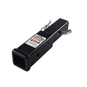 TOPTOW Hitch Extender, Fits for 2 inch Receiver, 7 inch Extension Length, with 5/8 inch Hitch Pin