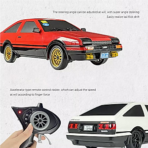 KAROYD RC Drift Car, 1/18 2.4G RC 3CH Rear-Drive Variable Speed Drift Racing Car Model (RTR)