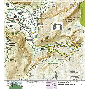 Yosemite National Park Day Hikes Map (National Geographic Topographic Map Guide, 1704)