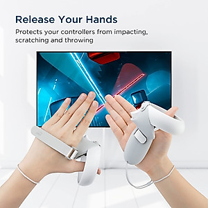 KIWI design VR Stand Accessories and Controller Grips Cover Accessories Compatible with Quest 2