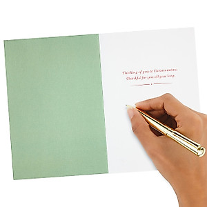 Hallmark Signature Christmas Card (Merry Christmas Lettering)
