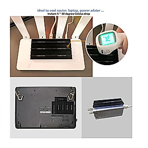 HASAYAKI 6 Pack 70x24x3 mm Aluminum Heat Sink Sets, with Adhesive Thermal Pads for Cooling PC PS AIO HDD SSD Router TV Stick and More