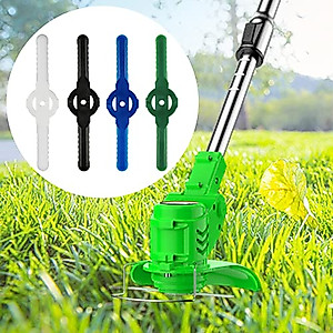 HUAREW 40 Pcs Colorful String Trimmer Head Blades Replace Plastic Cutter Blades Lawn Mower Weed Eater Blades Weed Wacker Head Blades Replacement Blade for Accessories for Cordless Grass Trimmer