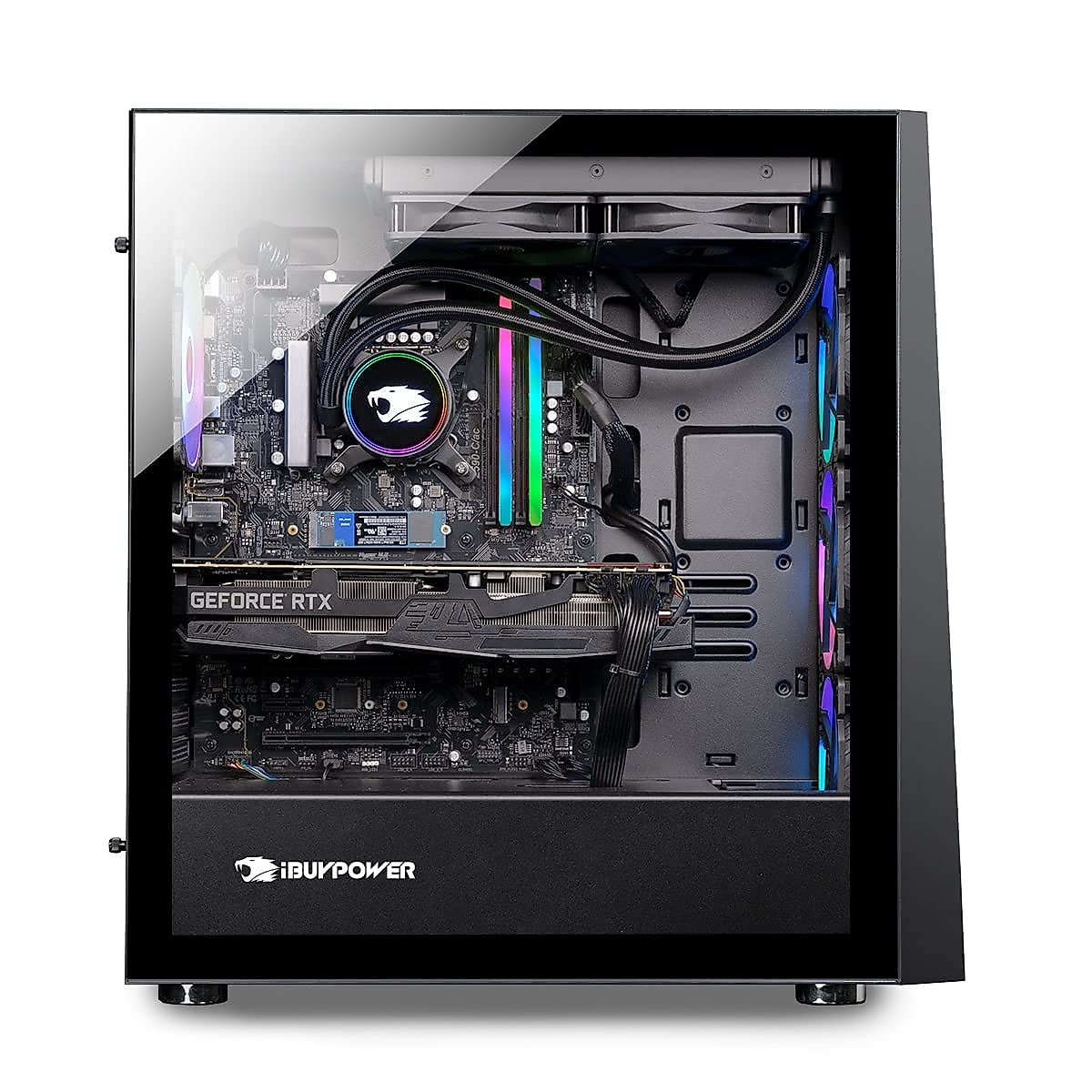 iBUYPOWER Pro Gaming PC Computer Desktop SlateHakoI7N3601 (Intel i7 12700KF 3.6GHz, GeForce RTX 3060 8GB, 16 GB DDR4 RAM, 1TB NVMe SSD, WiFi Ready, Windows 11 Home)