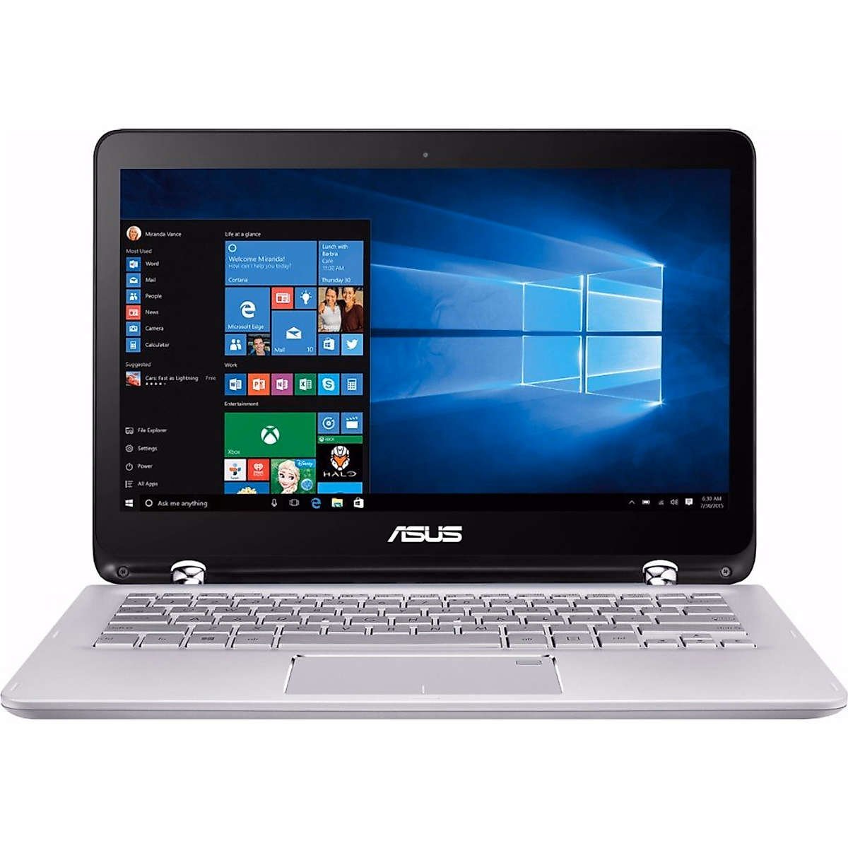 ASUS 2-in-1 13.3 Full HD Touchscreen Convertible Laptop PC, Intel Core i5-7200U 2.50 GHz, 6GB DDR4 RAM 1TB HDD Intel HD Graphics 520 Backlit Keyboard HDMI NO DVD Windows 10 (Renewed)