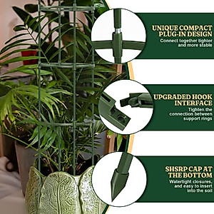 LOMNYIY Garden Trellis, Tomato Cage Tall Plant Support Climbing Vines Flowers Stands Cucumber Trellis Plant cage(Tall 55.1 inches，1PACK)