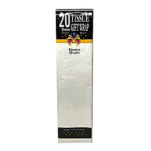 Gift Wrap Tissue Paper - Wrapping Tissue White 20CT