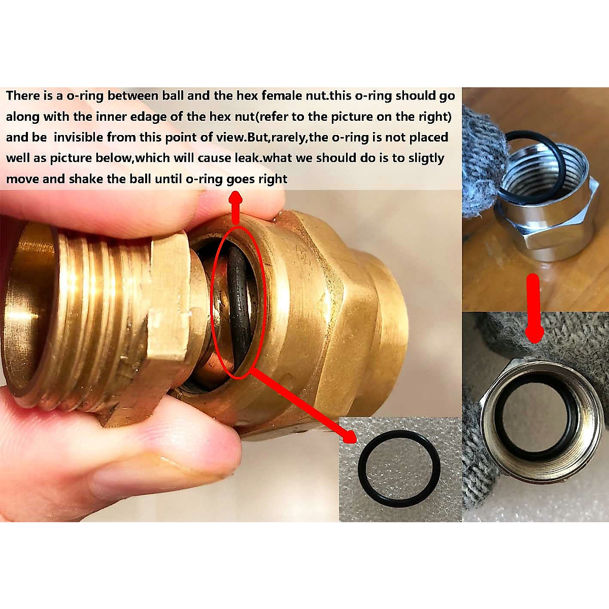 MissMin shower head Swivel ball adapter,hand shower rotate povit shower arm extension connector,ORB/oil rubbed bronze