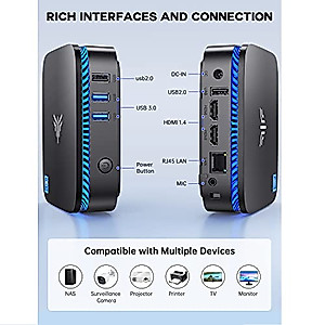 Mini PC,Intel 11th Gen N5105(up to 2.9GHz) Mini Desktop Computers,Windows 11 Pro Pre-Installed,8GB RAM/256GB M.2 SSD Mini Computer Tower Support 4K UHD,Dual Wi-Fi,BT 4.2 for Home Office School