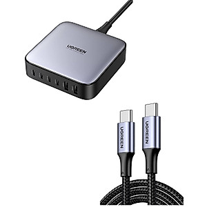 UGREEN 200W USB C Charger with 6.6FT 100W USB C to USB C Cable Fast Charge