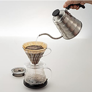 Hario V60 "Buono" Gooseneck Coffee Kettle, 700ml, Stainless Steel, Silver