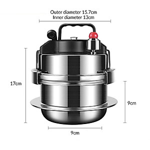 ＫＬＫＣＭＳ Pressure Cooker Cooking Pot Rice Cooker Multifunction Cookware Nonstick Pressure Canner for Kitchen Household Camping Indoor and Outdoor