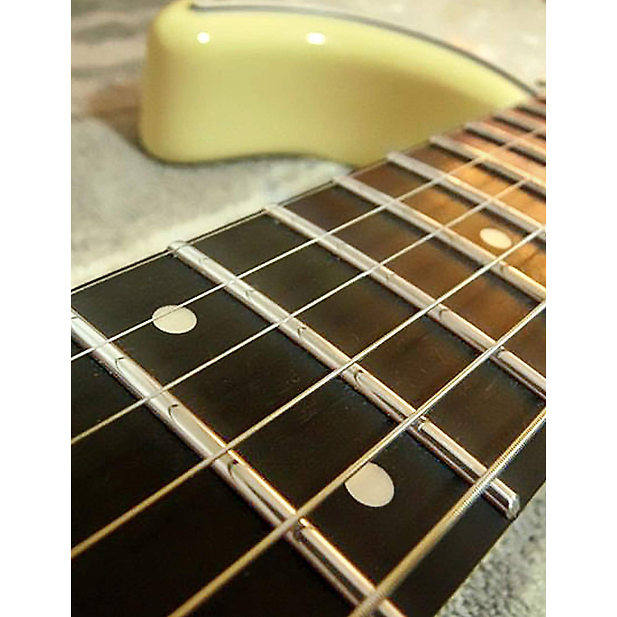 Holmer Guitar Fret Wires 2.9mm 24 Frets Stainless Steel Fretwire Compatible with Fender Electric Guitar Bass Guitar Fingerboard Replacement. Chrome