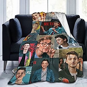 Noah Schnapp Collage Ultra-Soft Micro Fleece Throw Blanket Warm Comfortable Versatile Blanket for Sofa and Travel