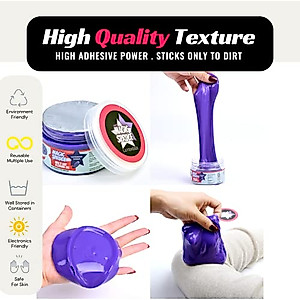 FINOCLAY Car Detailing Kit Gel for Car Interior Dashboard Cleaner Products, Non-Water Dust Remover Scented Freshner, Upholstery Cleaning Putty, Pc Laptop Computer Cleaning Accessories Car Slime Kits