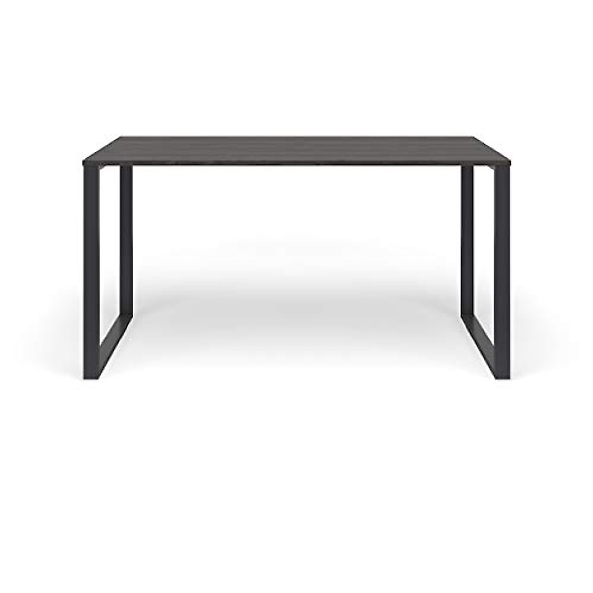 HON Basyx Commercial-Grade Executive Desk, 55", Gray