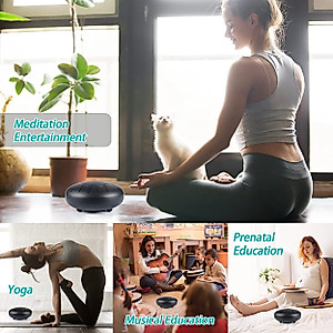 Steel Drum, Steel Tongue Drum 10 Inches 11 Notes, Percussion Instrument Handpan Healing Drum