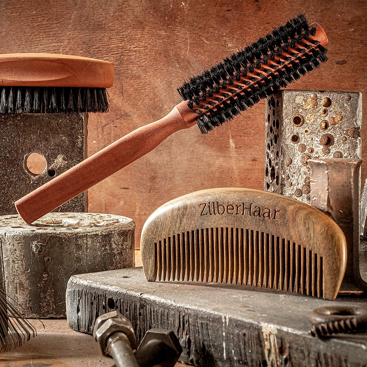 ZilberHaar Beard Comb – 100% Sandalwood – Essential Beard Care Accessory for Men – Hand Made