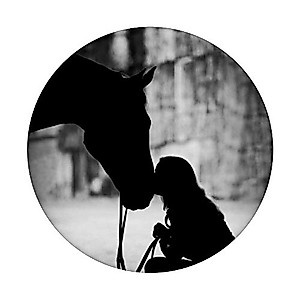 Horse Lover Gift - Just a Girl Who Loves Horses PopSockets PopGrip: Swappable Grip for Phones & Tablets