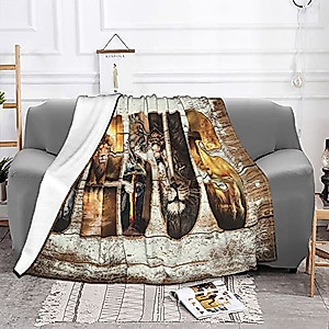 Jesus Christ Blanket Christian Religious Throw Blanket Faith Christian Inspirational Gifts for Women Men Warm Soft Plush Lightweight Fleece Flannel Blanket Winter Bedding Blanket for Kids 40"x50"