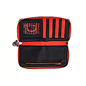 Loungefly Disney Sensational 6 AOP Zip Around Vegan Leather Wallet, White, Medium