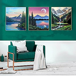 DOTZSO Pack of 6 Adult 5d Diamond Painting Kit, DIY Full Diamond Art kit with Diamond Painting Crystal Rhinestone Cross Stitch Cartoon Picture Art and Craft for Beginners (Clear)