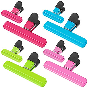 FINDMAG 8Pack Chip Clips, Food Bag Clips, Kitchen Sealing Clips, Bag Clips for Fridge, Bread, Food, Storage Packages, Snack Bags, Photos – Chip Bag Clips for Home, Office, School