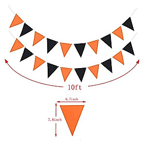 Halloween Pennants Banners, JmYo Durable and Reusable with 20pcs Pennants Flags Party Decoration, 20ft