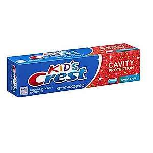 Crest Toothpaste Kids' Cavity Protection, Sparkle Fun Flavor 4.60 oz (Pack of 4)