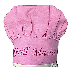 CHEFSKIN Grill Master Pink Chef Hat, Fully Adjustable Great Gift