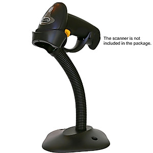 Goose Neck Hands Free Barcode Scanner Stand, Adjustable Barcode Scanning Bar-Code Reader Cradle Holder for Some Barcode Scanners
