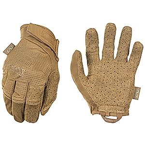 Mechanix Wear: Tactical Specialty Vent Tactical Gloves, Touch Capable, High Dexterity, Gloves for Airsoft, Paintball, and Field Work, Work Gloves for Men (Brown, Large)