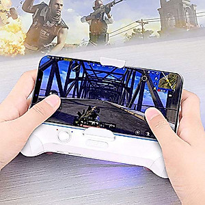 FZZDP Multifunctional Game Handle Dual Fan Cooling Bracket Mobile Phone Radiator Comfortable Handle. (Color : E)