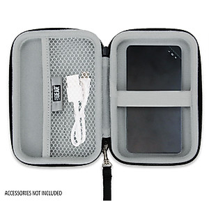 USA GEAR Portable WiFi Hotspot for Travel Carrying Case - Hotspot Booster Case with Wrist Strap - Compatible with 4G LTE Wi-Fi Mobile Hotspots from Verizon, Netgear, Huawei, GlocalMe - Black