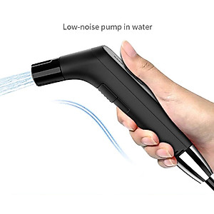 Electric Rechargeable Handheld Personal Travel Bidet Sprayer for Toilet,Bathroom and Outdoor Hiking，Sprayer Muslim Shower Spray Clean with 2.3Liters Water Storage (Black 2.3Liters)
